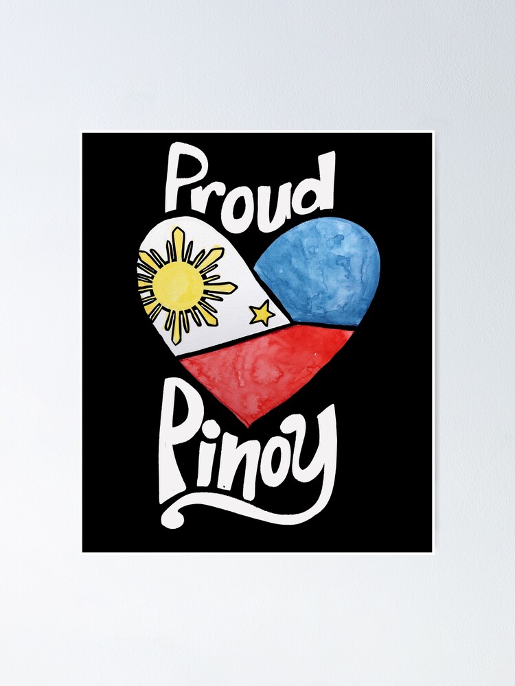 Proud Pinoy Logo Pinoy American Stickers | Unique Designs