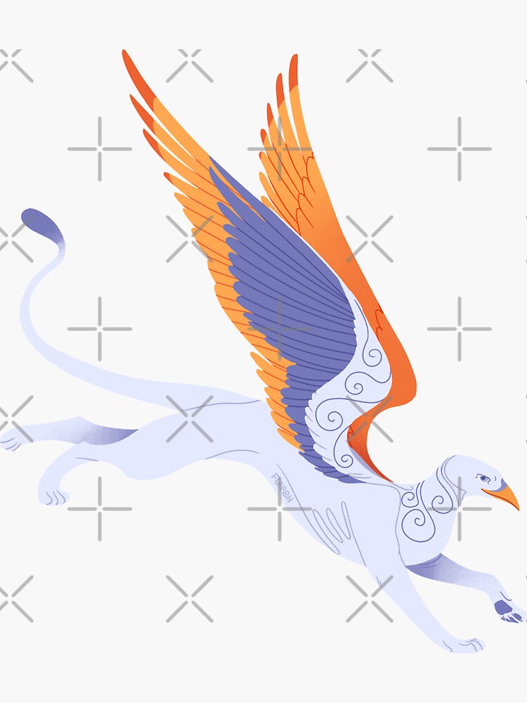 "Minoan Gryphon" Sticker for Sale by flaroh | Redbubble