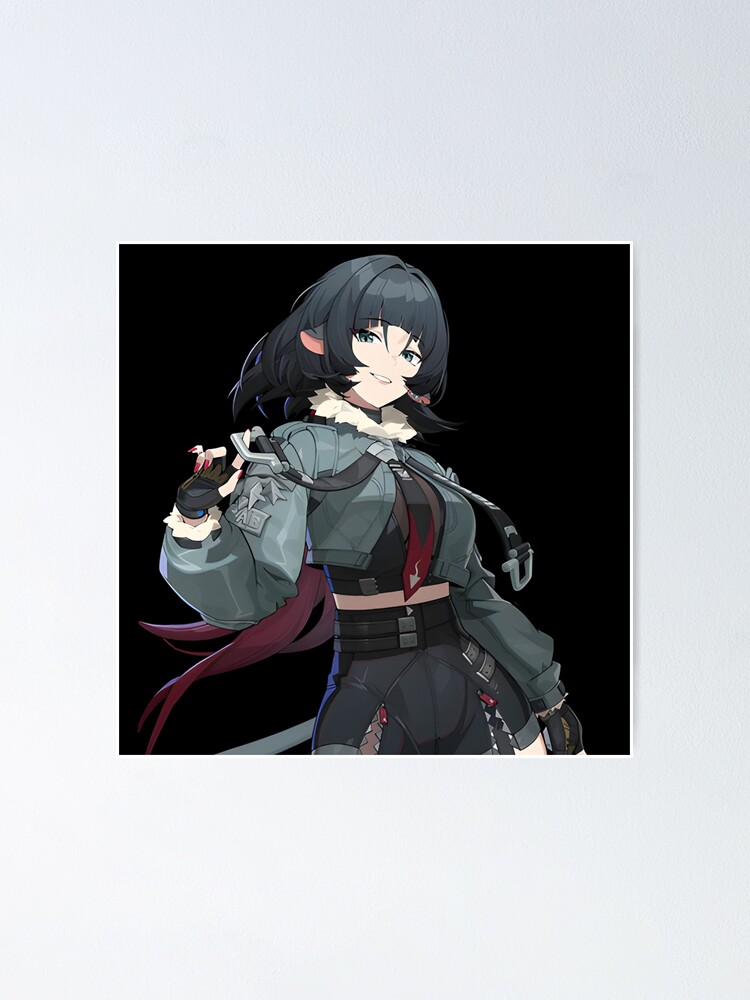 "Jane Doe Zenless Zone Zero Sticker Jane Doe zzz Decals Waifu" Poster ...