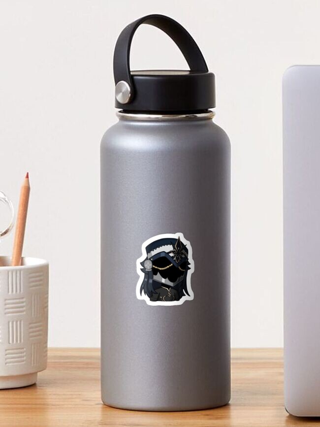 "chibi capitano from genshin impact " Sticker for Sale by jackieReenz ...