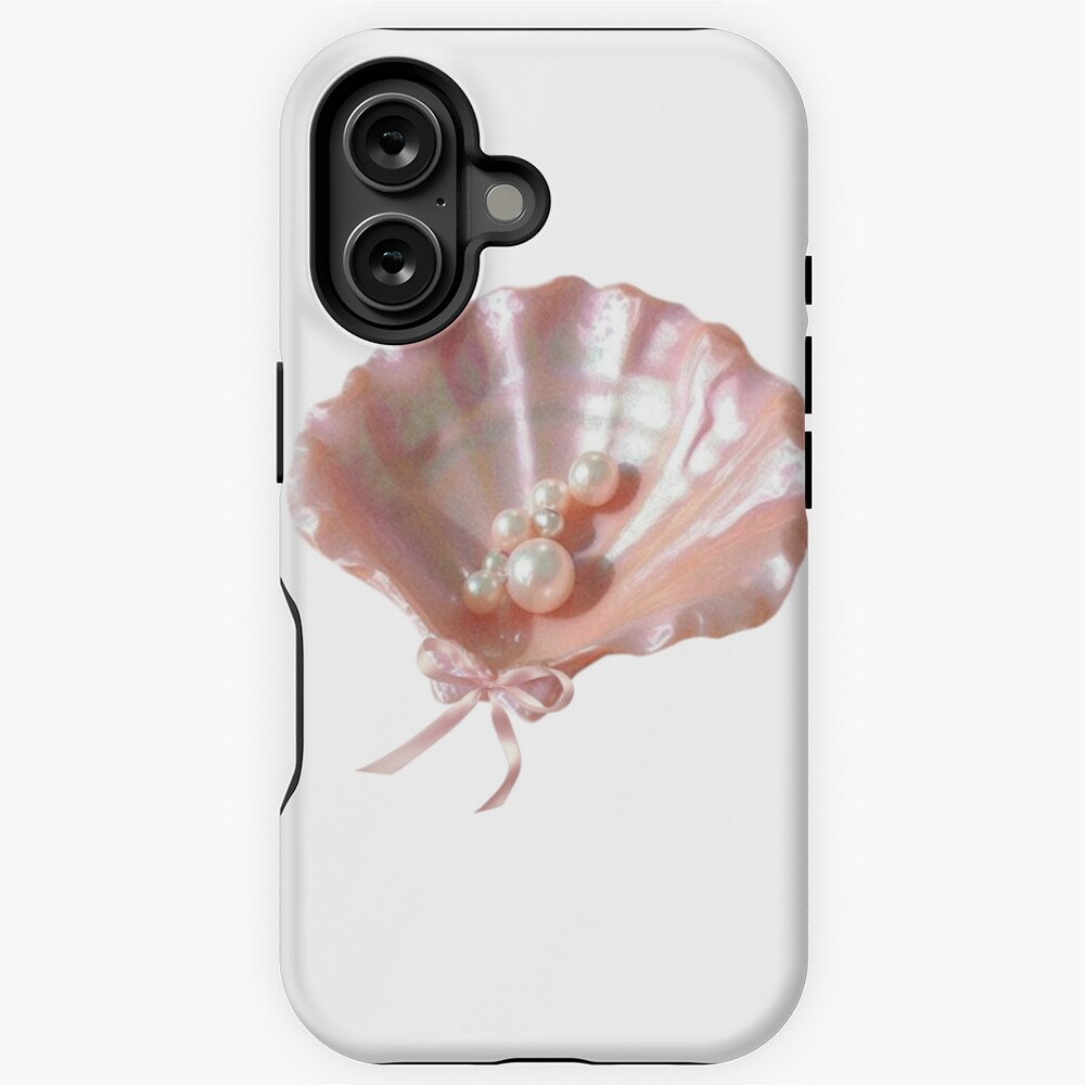 "Coquette Shell with pearls and bow" Sticker for Sale by Pixiedrop ...