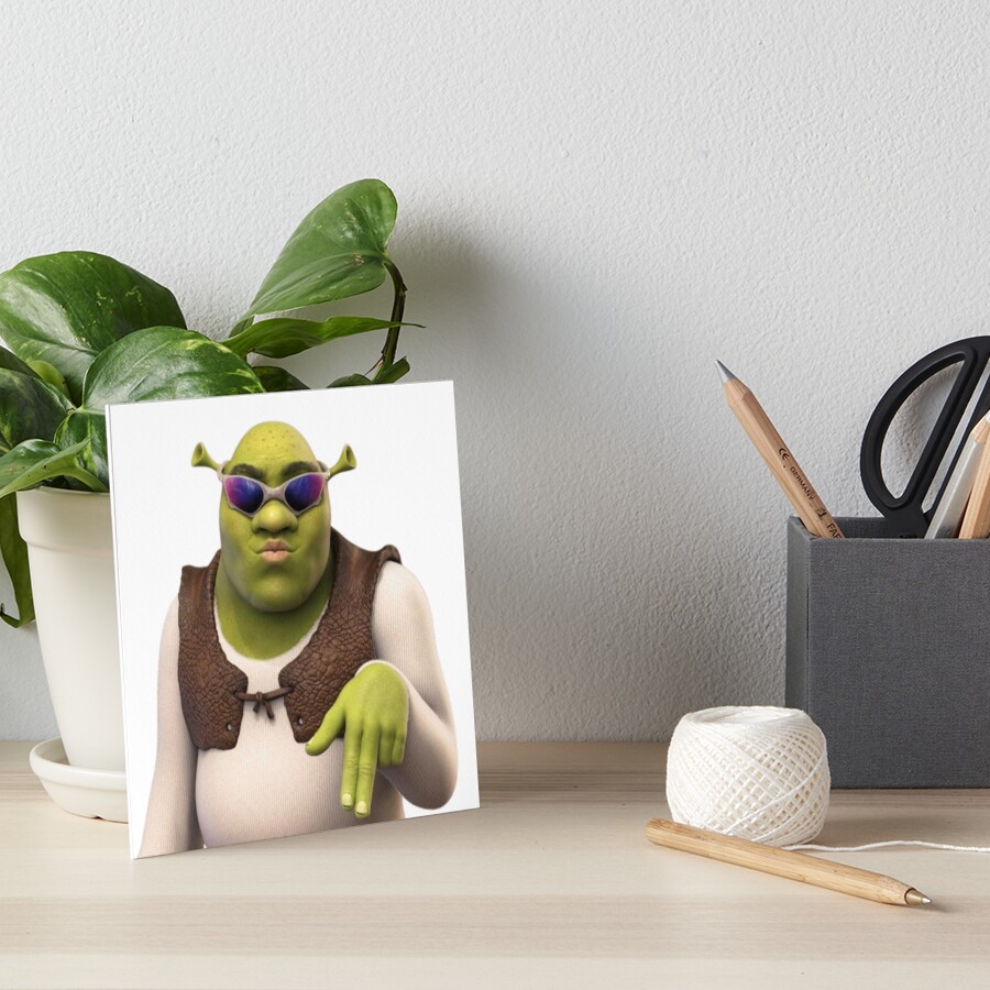 "Shrek Sassy Queen Slay Meme From Shrek Green Ogre Man " Art Print for ...