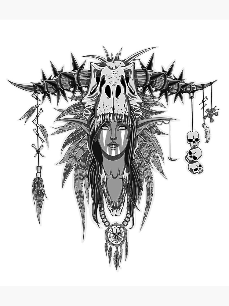 "Prehistoric Elf Witch Doctor" Canvas Print by RachaelKMay | Redbubble