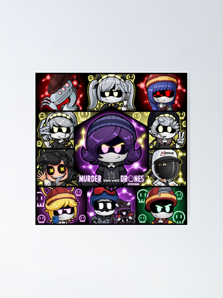 "murder drones fanart chibis" Poster by vectordraw | Redbubble