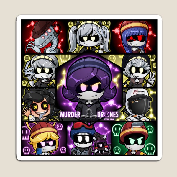 "murder drones fanart chibis" Magnet by vectordraw | Redbubble