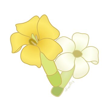 "Puakenikeni flowers" Sticker for Sale by Idimedley | Redbubble