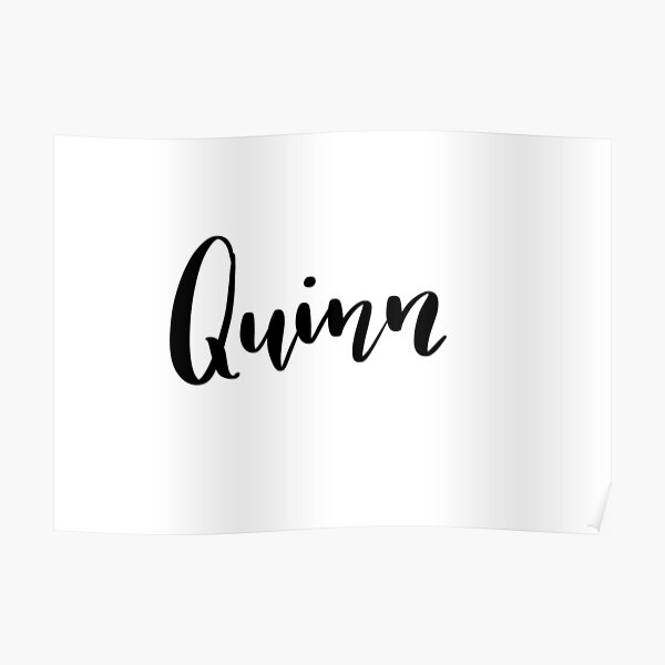 "Quinn" Poster for Sale by ellietography | Redbubble