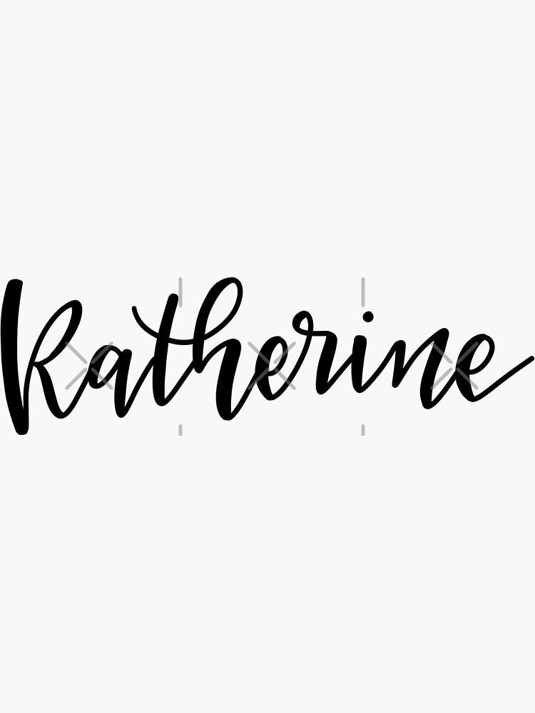 "Katherine " Sticker for Sale by ellietography | Redbubble