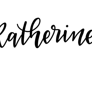 "Katherine " Sticker for Sale by ellietography | Redbubble