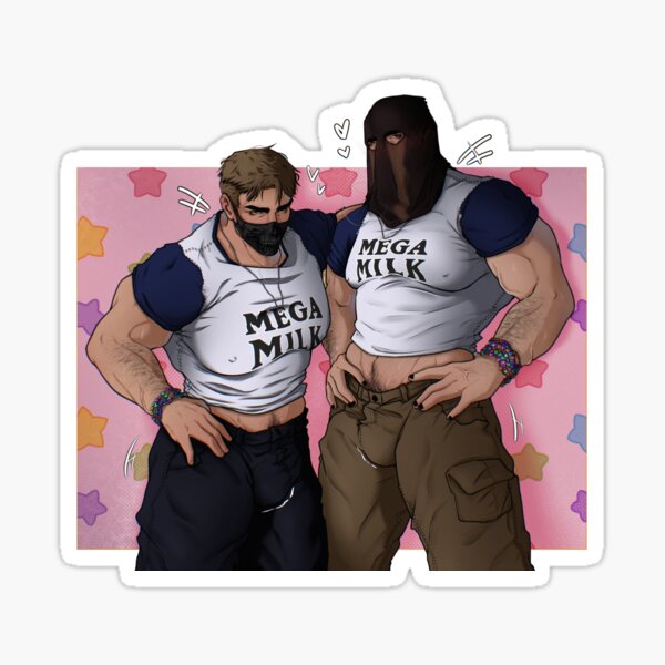 "Mega Milk" Sticker for Sale by kathy-ifnt | Redbubble