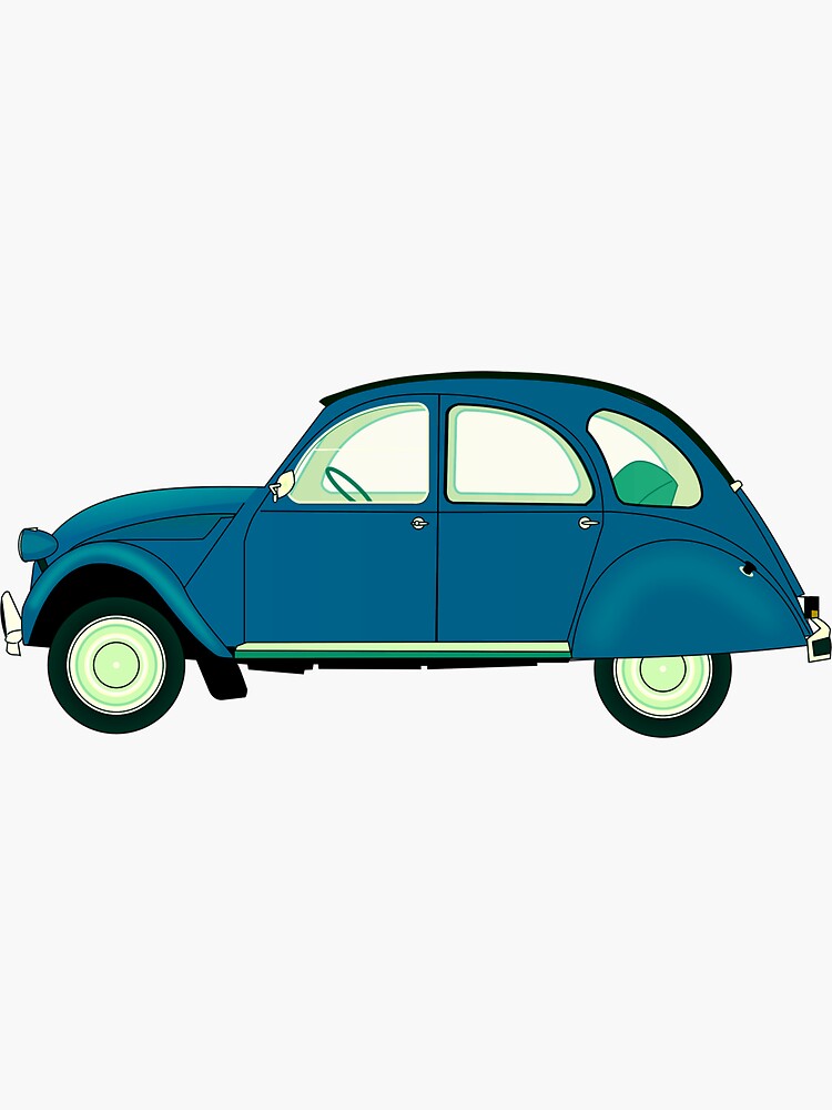"Citroen 2CV " Sticker by RevheadRevhead | Redbubble