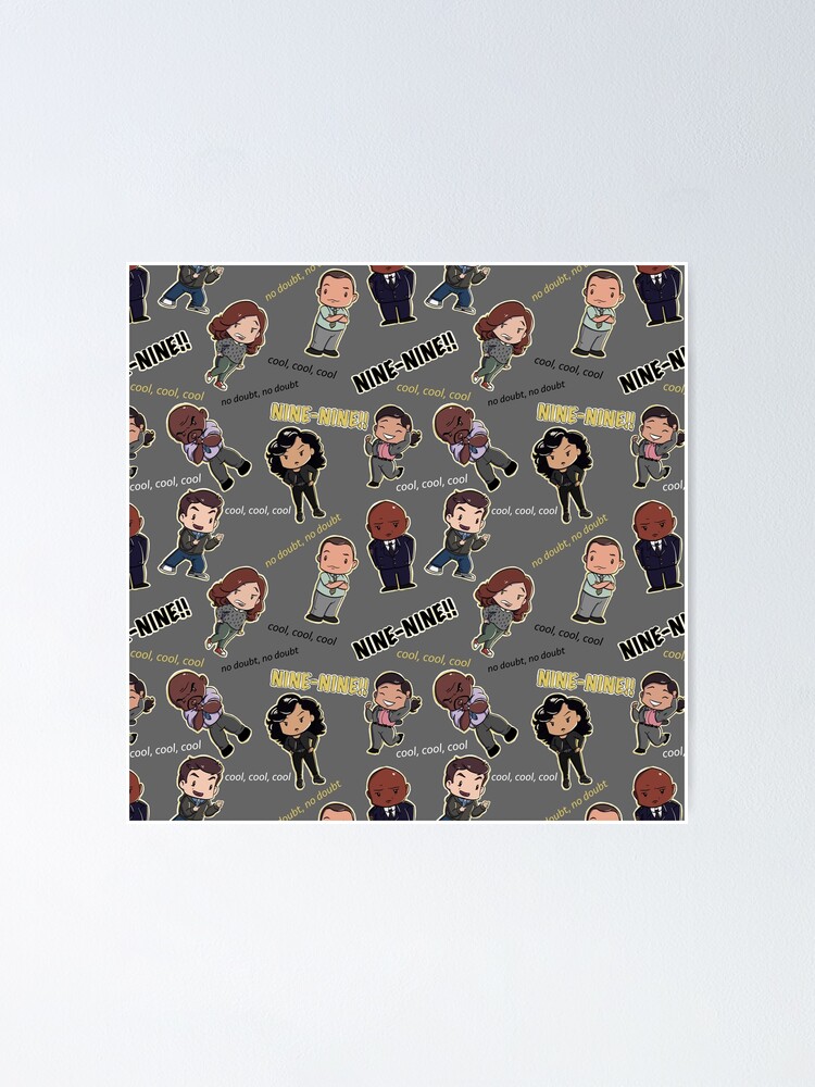 "Nine-Nine Pattern - Brooklyn 99" Poster for Sale by tishtish | Redbubble