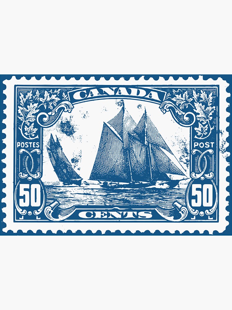 "Canada 50 cent stamp" Sticker for Sale by mrdavidhowell | Redbubble