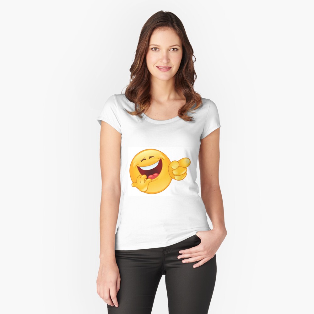 "Laughing and pointing emoticon - making fun of" Sticker for Sale by ...