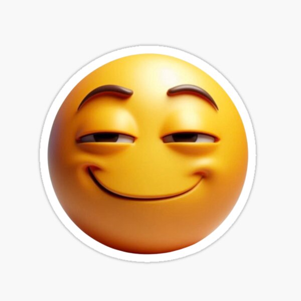 "Dank Sus Smiling Emoji Sticker" Sticker for Sale by churromeister ...