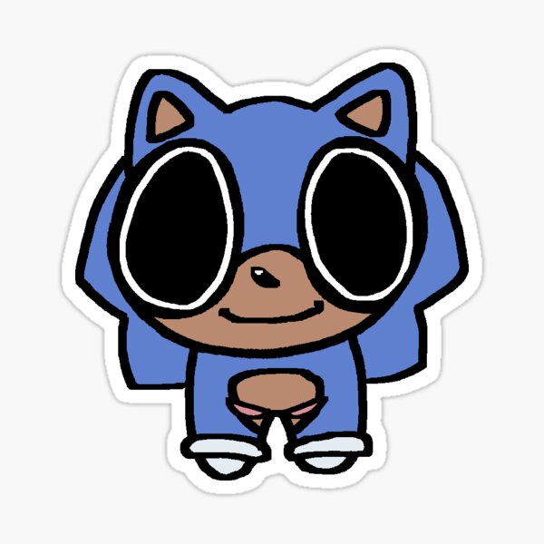 "BTW adhd creature Sonic the hedgehog YIPPEE!!" Sticker for Sale by ...