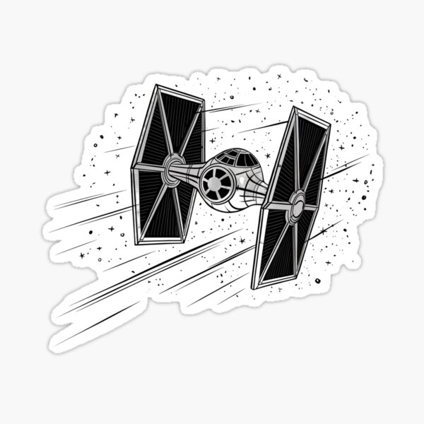 "Tie-Fighter" Sticker for Sale by Jonistonis007 | Redbubble
