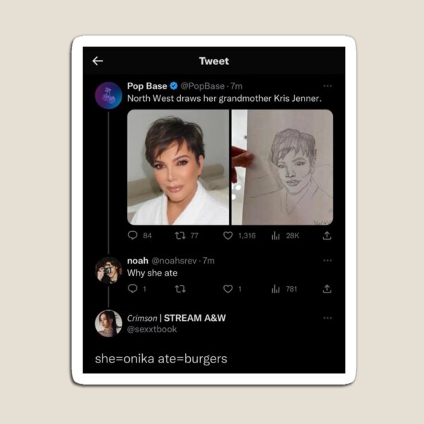 Onika Burger Meme Magnets for Sale | Redbubble