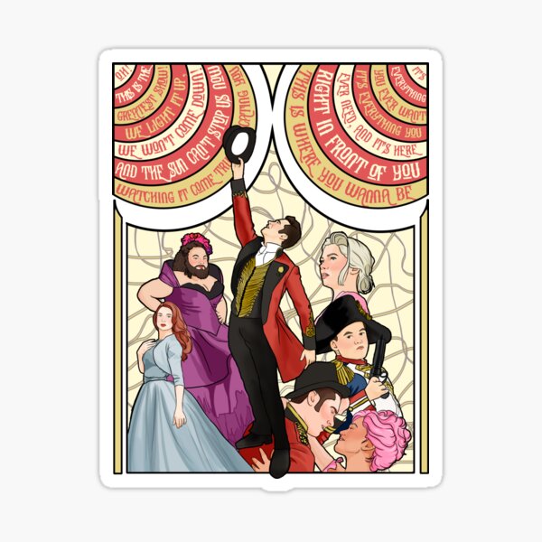 "the greatest show" Sticker for Sale by ohnoballoons | Redbubble