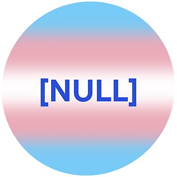 "Absolute Solver NULL Trans Flag" Sticker for Sale by SixMarbles ...