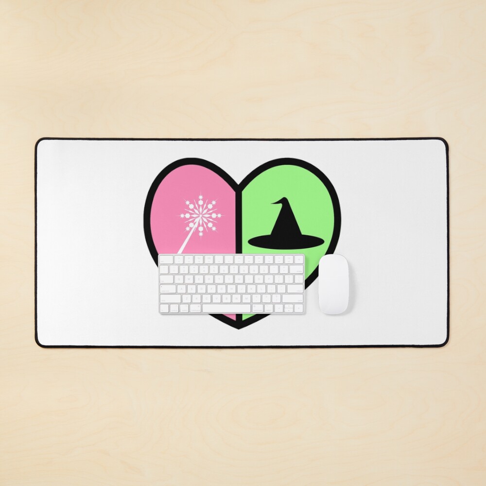 "Wicked The Musical Heart Elphaba Glinda Symbols" Sticker for Sale by ...