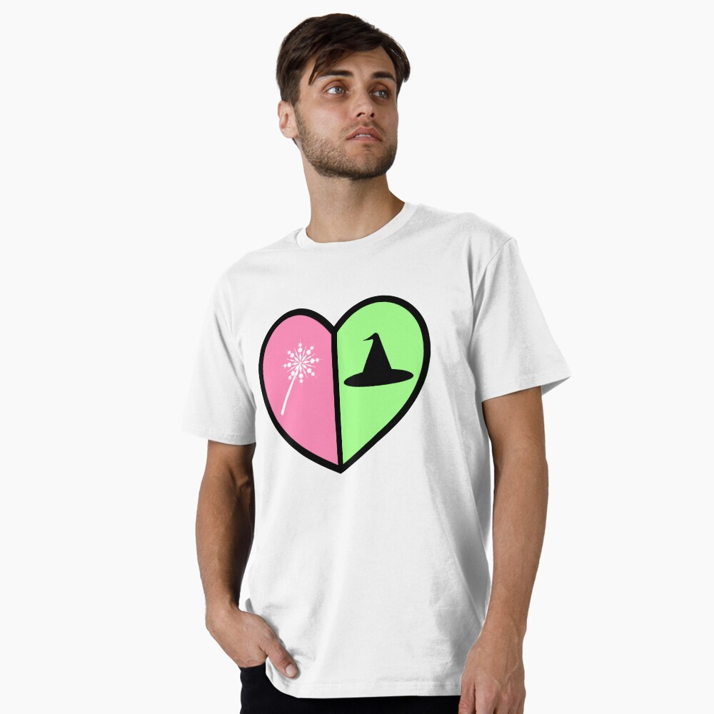 "Wicked The Musical Heart Elphaba Glinda Symbols" Sticker for Sale by ...