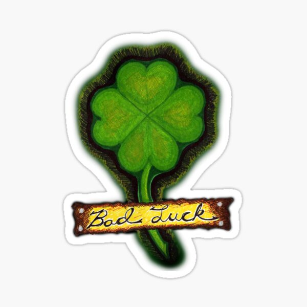"Bad Luck Tattoo" Sticker for Sale by AbovetheGrave | Redbubble