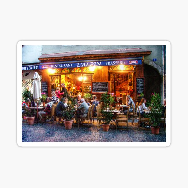 "Dining Out" Sticker by Linkbekka | Redbubble