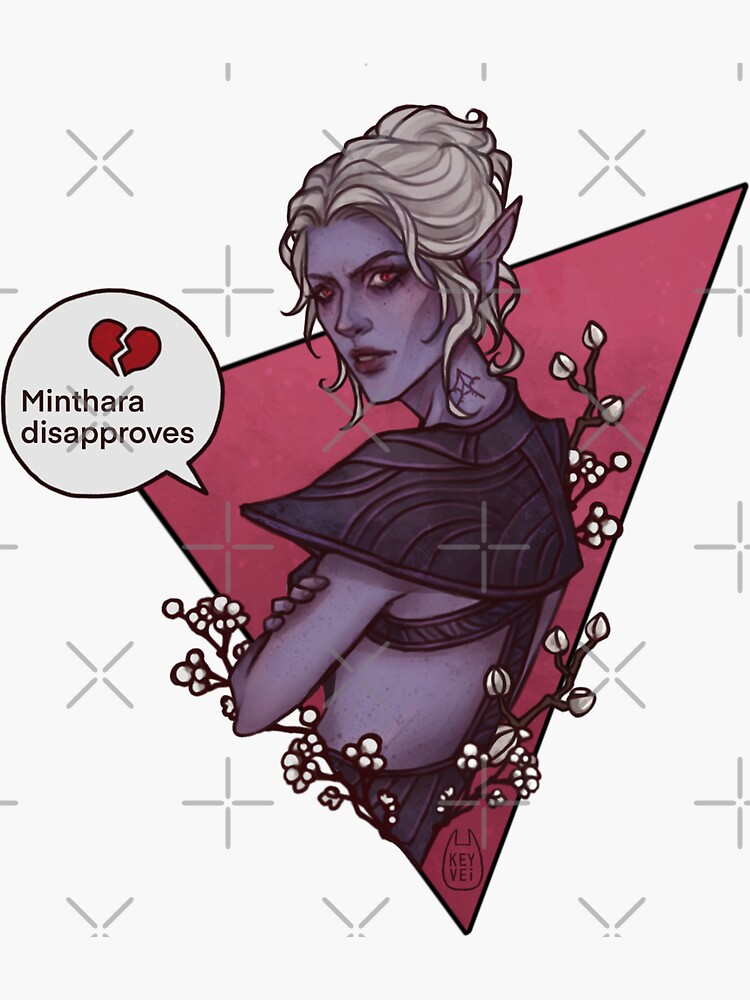 "Minthara disapproves" Sticker for Sale by keyvei | Redbubble