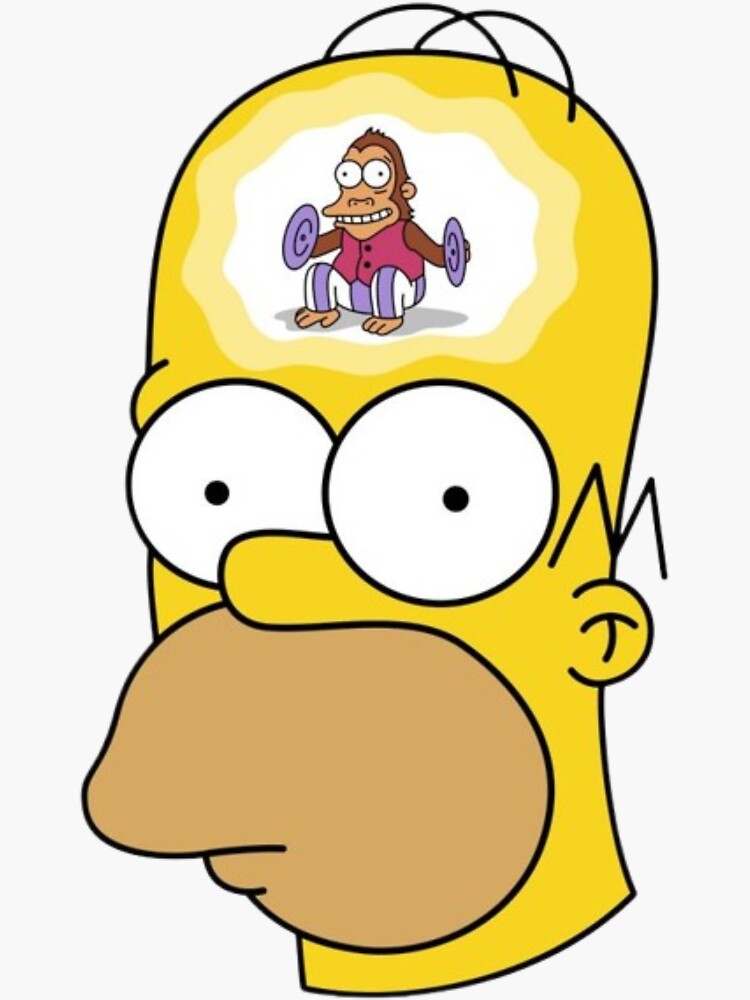 "Homer simpson" Sticker by LA-SAM20 | Redbubble