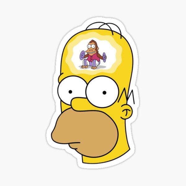 "Homer simpson" Sticker by LA-SAM20 | Redbubble