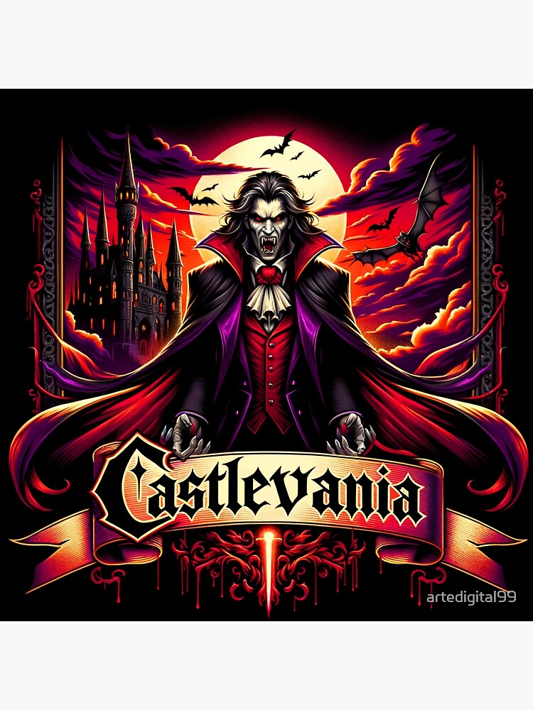 "Furious Dracula Castlevania Art – Epic Gothic Design for Fans of Dark ...