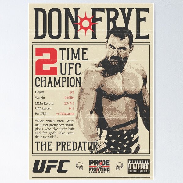 "Don Frye" Poster for Sale by Chibi-Heads | Redbubble