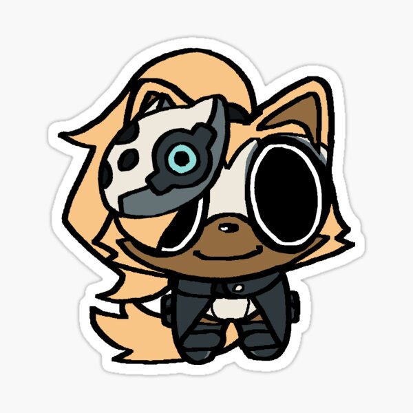 "BTW adhd creature Whisper the wolf YIPPEE!!" Sticker for Sale by ...