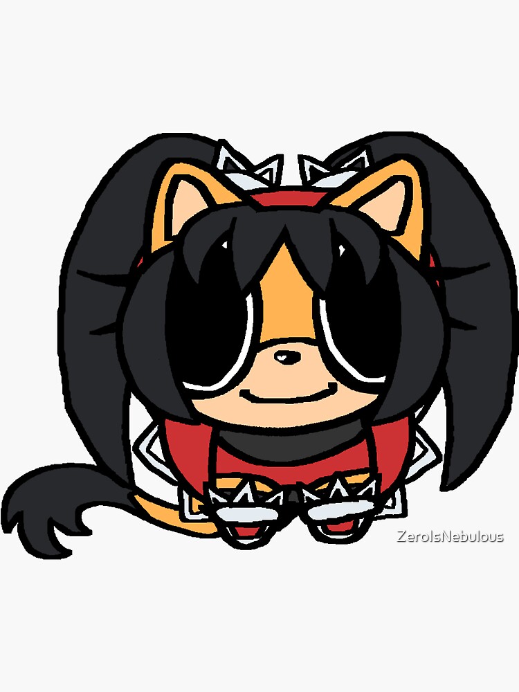 "BTW adhd creature Honey the cat YIPPEE!!" Sticker for Sale by ...