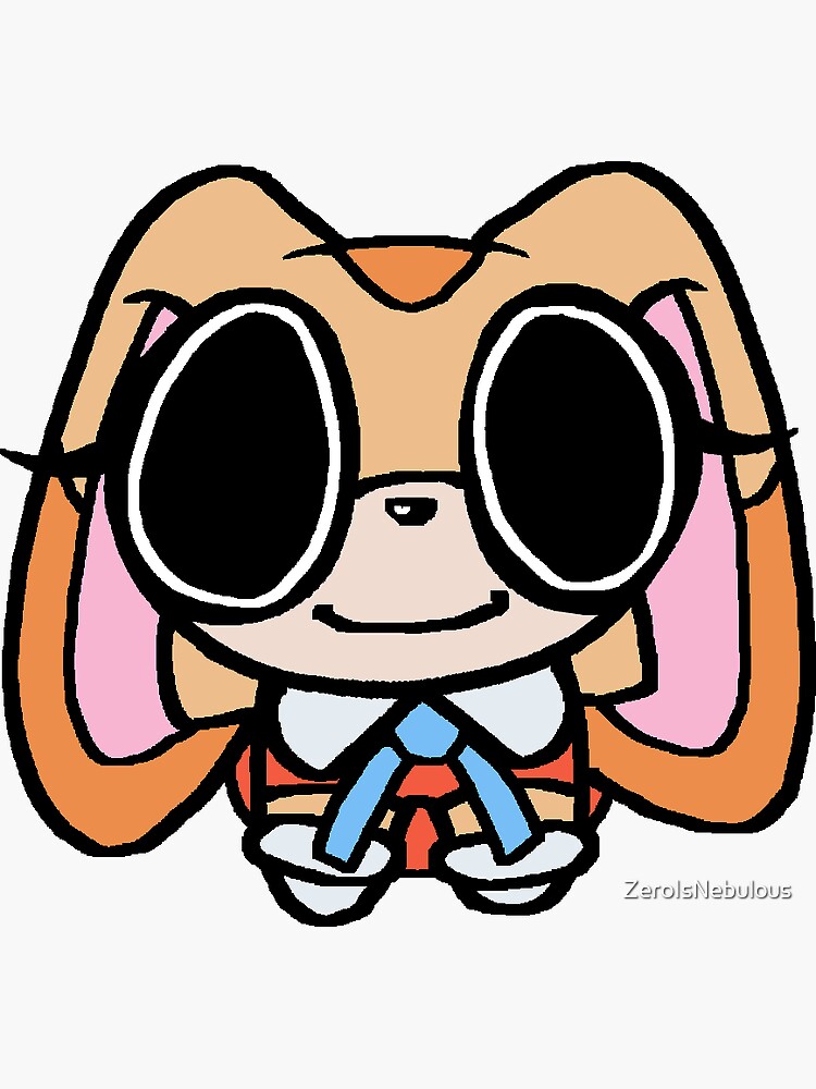 "BTW adhd creature Cream the rabbit YIPPEE!!" Sticker for Sale by ...