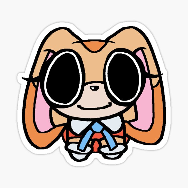 "BTW adhd creature Cream the rabbit YIPPEE!!" Sticker for Sale by ...