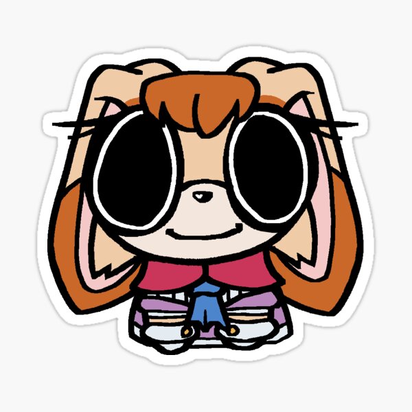 "BTW adhd creature Vanilla the rabbit YIPPEE!!" Sticker for Sale by ...