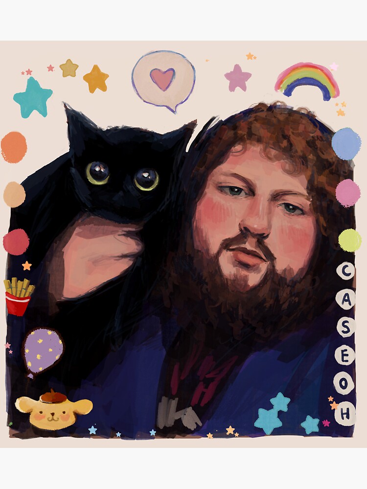 "Caseoh" Sticker for Sale by Olrazzladazzle | Redbubble