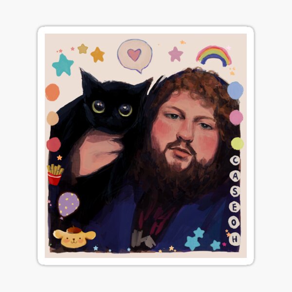 "Caseoh" Sticker for Sale by Olrazzladazzle | Redbubble