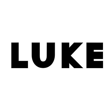 "Luke" Sticker for Sale by carriepotter | Redbubble