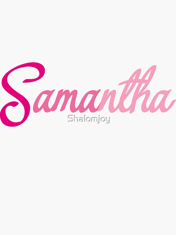 "Samantha" Sticker for Sale by Shalomjoy | Redbubble