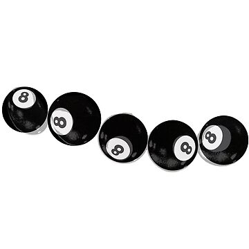 "Billiard Pool 8 Ball Pattern" Sticker for Sale by AuroraIllArena ...