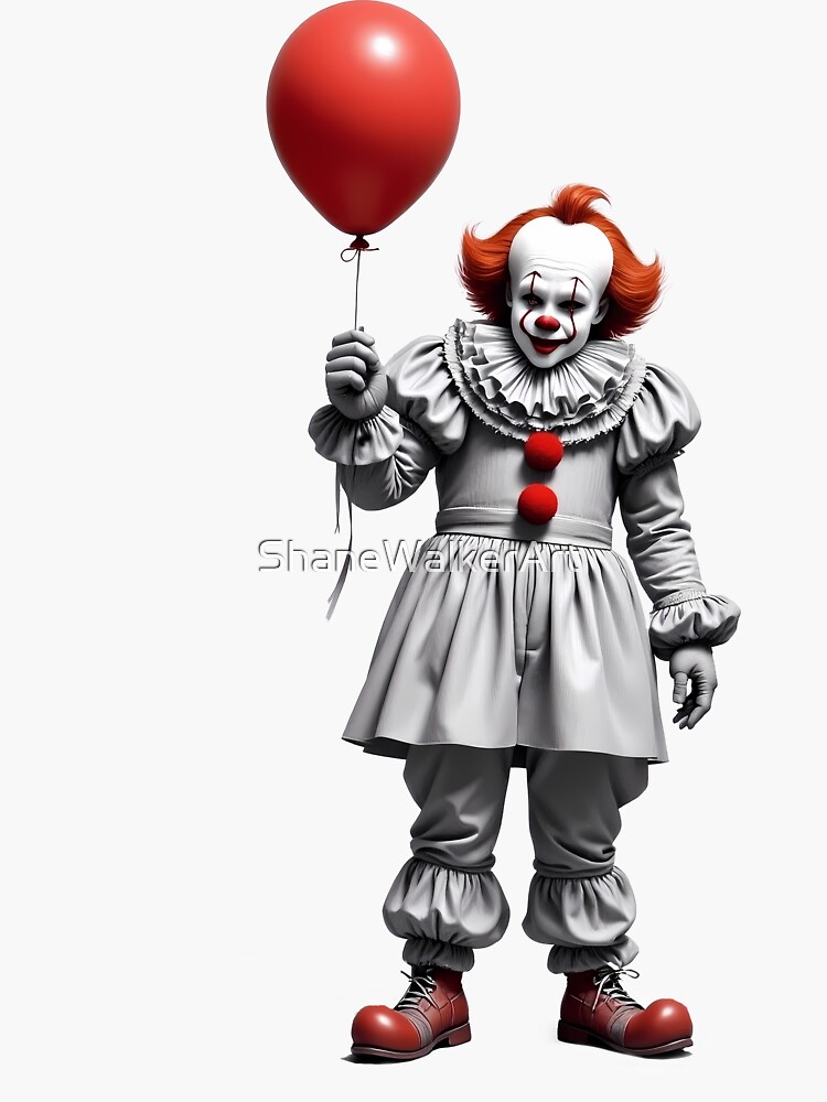 "Pennywise" Sticker for Sale by ShaneWalkerArt | Redbubble