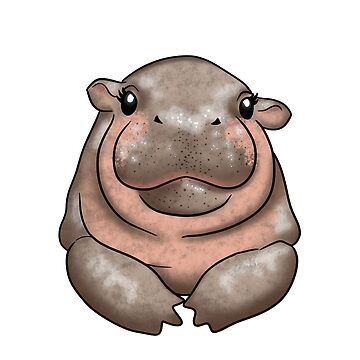 "Moo Deng Hippo" Sticker for Sale by ccontehmorgan | Redbubble