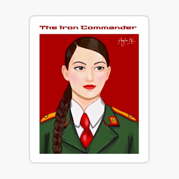"The Iron Commander, a Portrait" Sticker for Sale by angelina-kristl ...