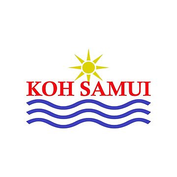 "KOH SAMUI Sun Water" Sticker for Sale by BjornLundstrom | Redbubble
