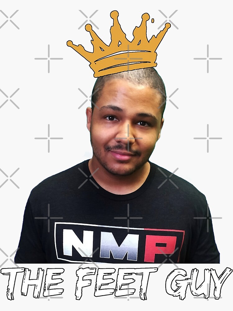 "Nick 'The Feet Guy' - Twitch Streamer Meme Merch" Sticker for Sale by ...