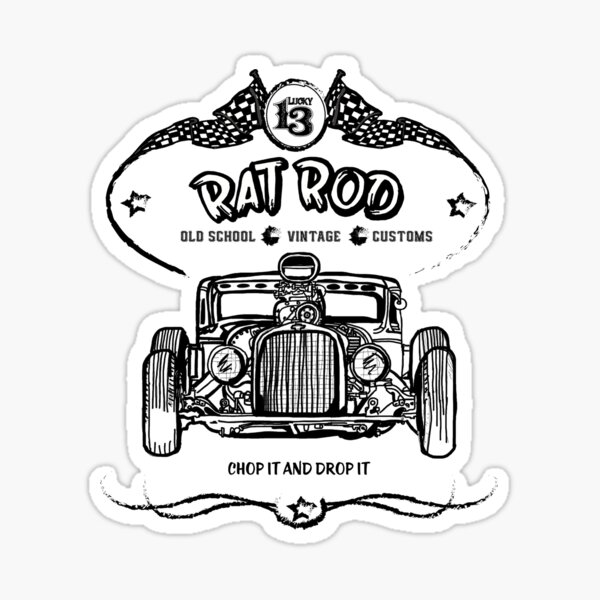 Hot Rod Stickers | Redbubble