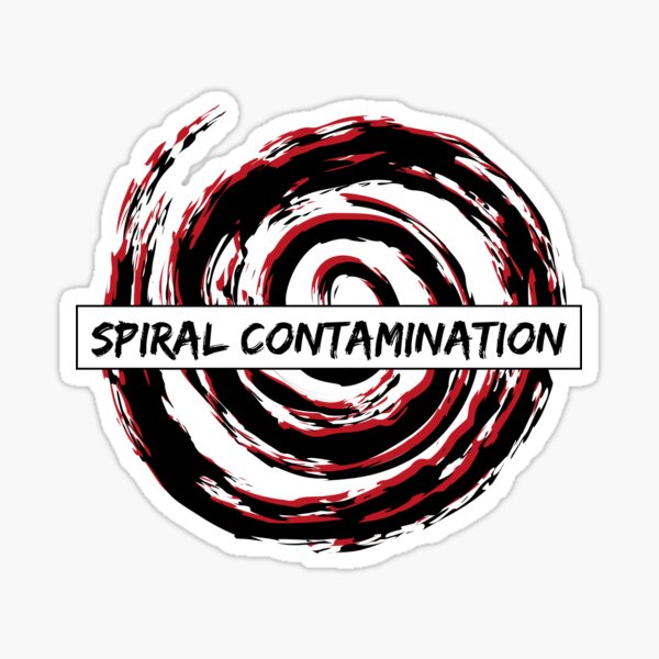 "Spiral Contamination [uzumaki]" Sticker for Sale by rhaneysaurus ...